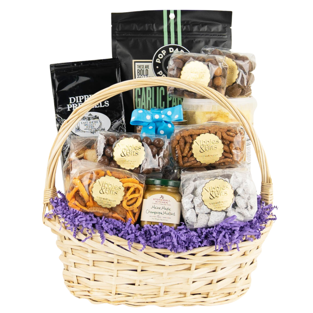 All About the Snacks Gift Basket – Nibbles & Bits