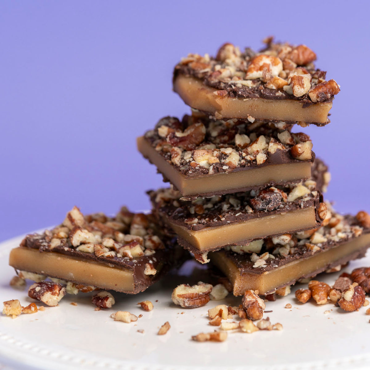 Dark Chocolate Pecan Toffee – Nibbles & Bits