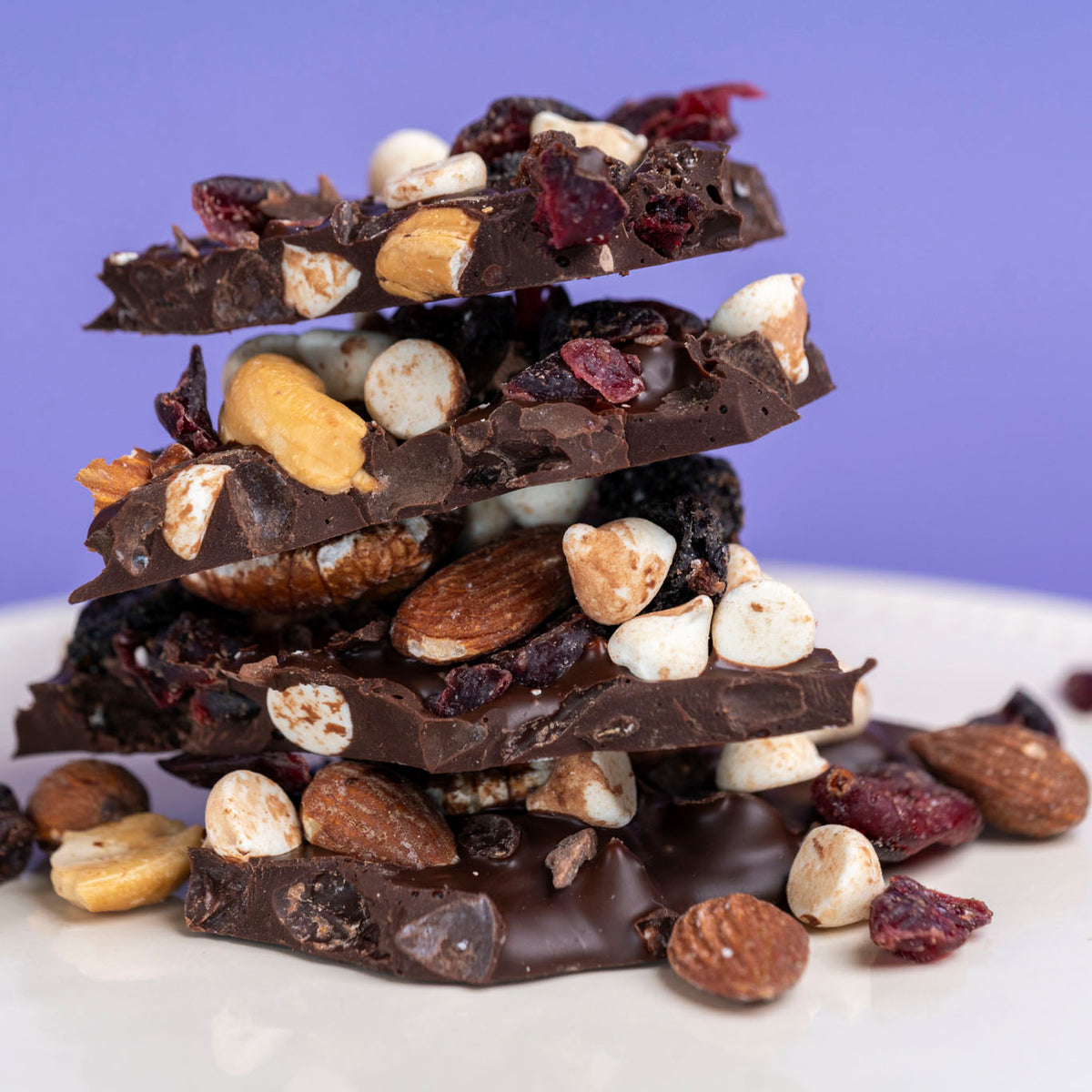 Dark Chocolate Raspberry Nut Bark – Nibbles & Bits