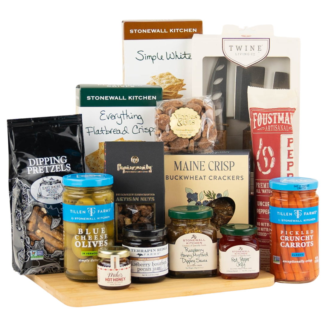 Party Time Gift Basket – Nibbles & Bits